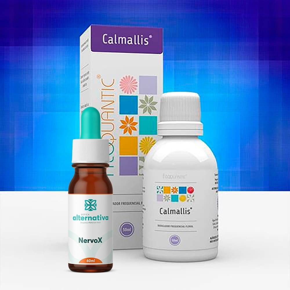Kit NervoX & Calmallis - Homeopatia e Floral Quântico para Ansiedade e ...