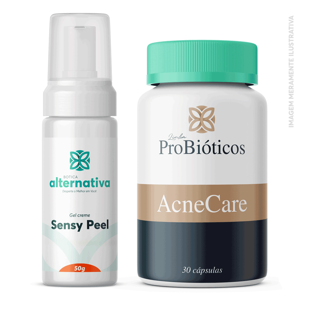 Kit Acne e Dermatites com Probióticos | Botica Alternativa