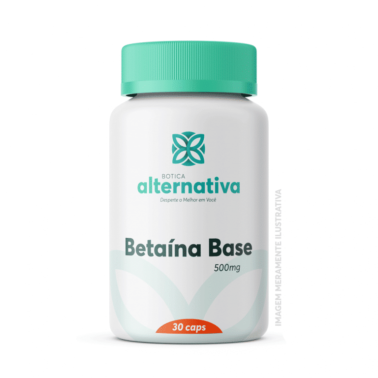 Betaína Base 500mg 30 caps | Botica Alternativa