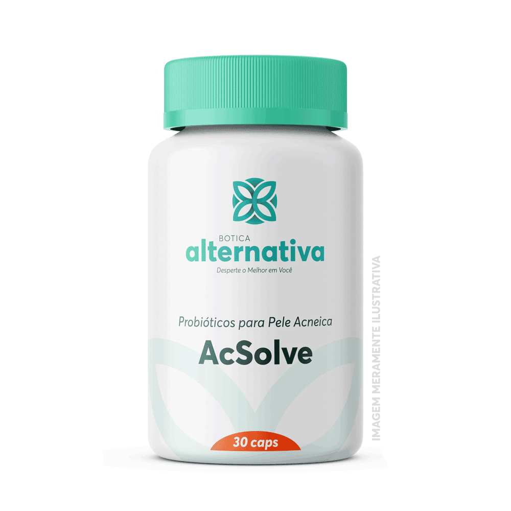 AcSolve - Probióticos para Pele Acneica – 30 caps | Botica Alternativa