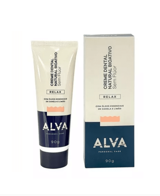 Pasta de dente Alva RELAX - Limão e Canela 90g | Botica Alternativa