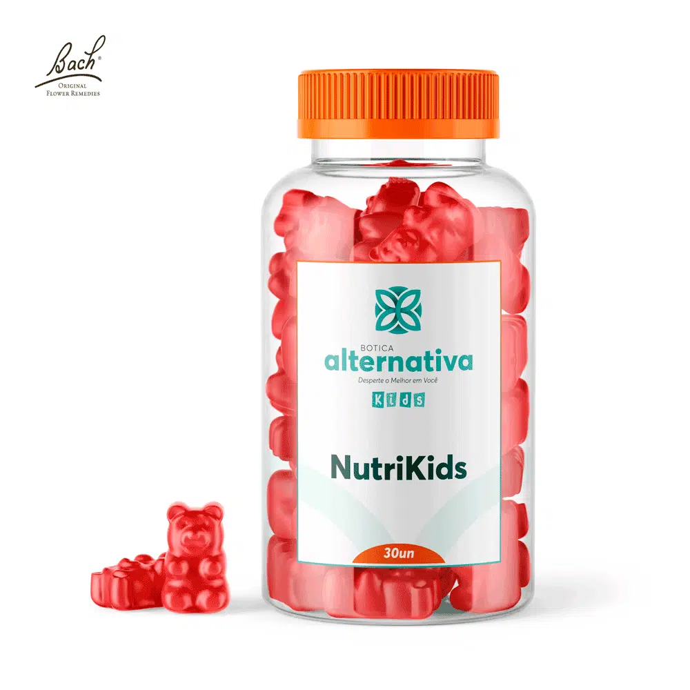 NutriKids - Multivitamínico Infantil - Morango 30un | Botica Alternativa