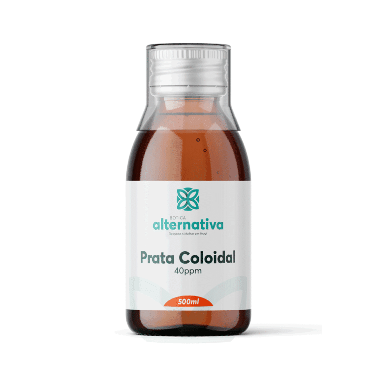 Prata Coloidal 40ppm - 500mL (Uso Interno) | Botica Alternativa