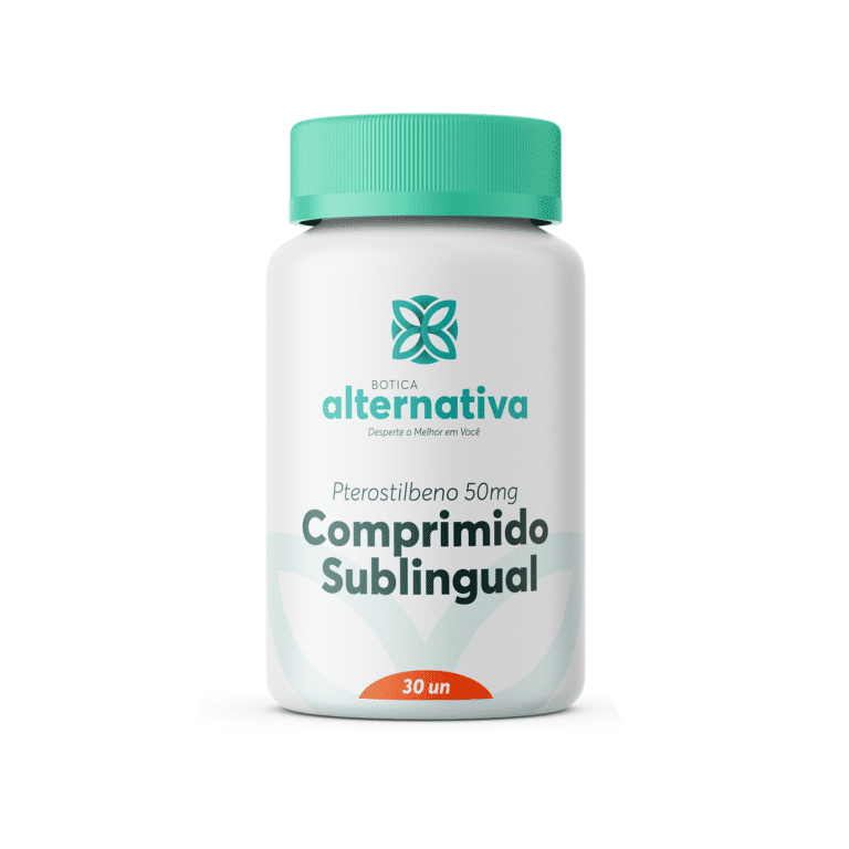 Pterostilbeno 50mg - Comprimido Sublingual - 30 un | Botica Alternativa
