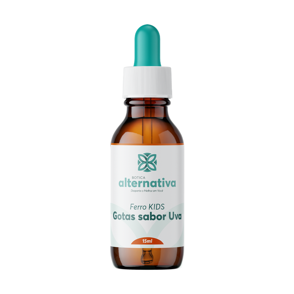 Ferro KIDS - Gotas sabor Uva 15mL | Botica Alternativa